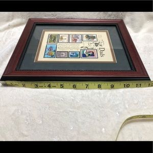 Wall Decor | Nwot Stamps Collection Poem Picture Frame | Poshmark